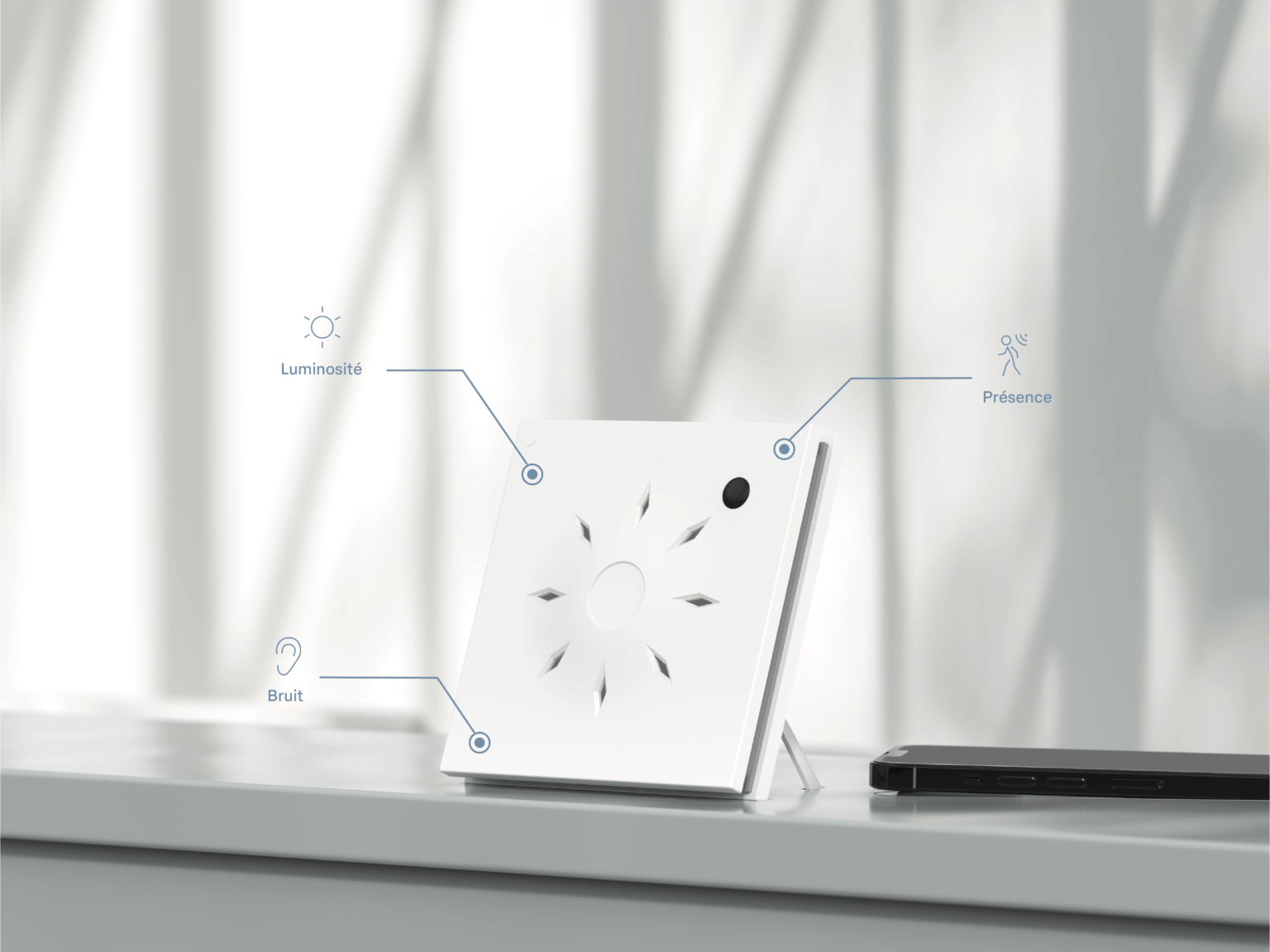 9-in-1 room sensor SENSE I Nexelec